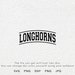 Longhorns Varsity Arched SVG, PNG ,dxf, Jpg, Eps, Longhorns Silhouette ...