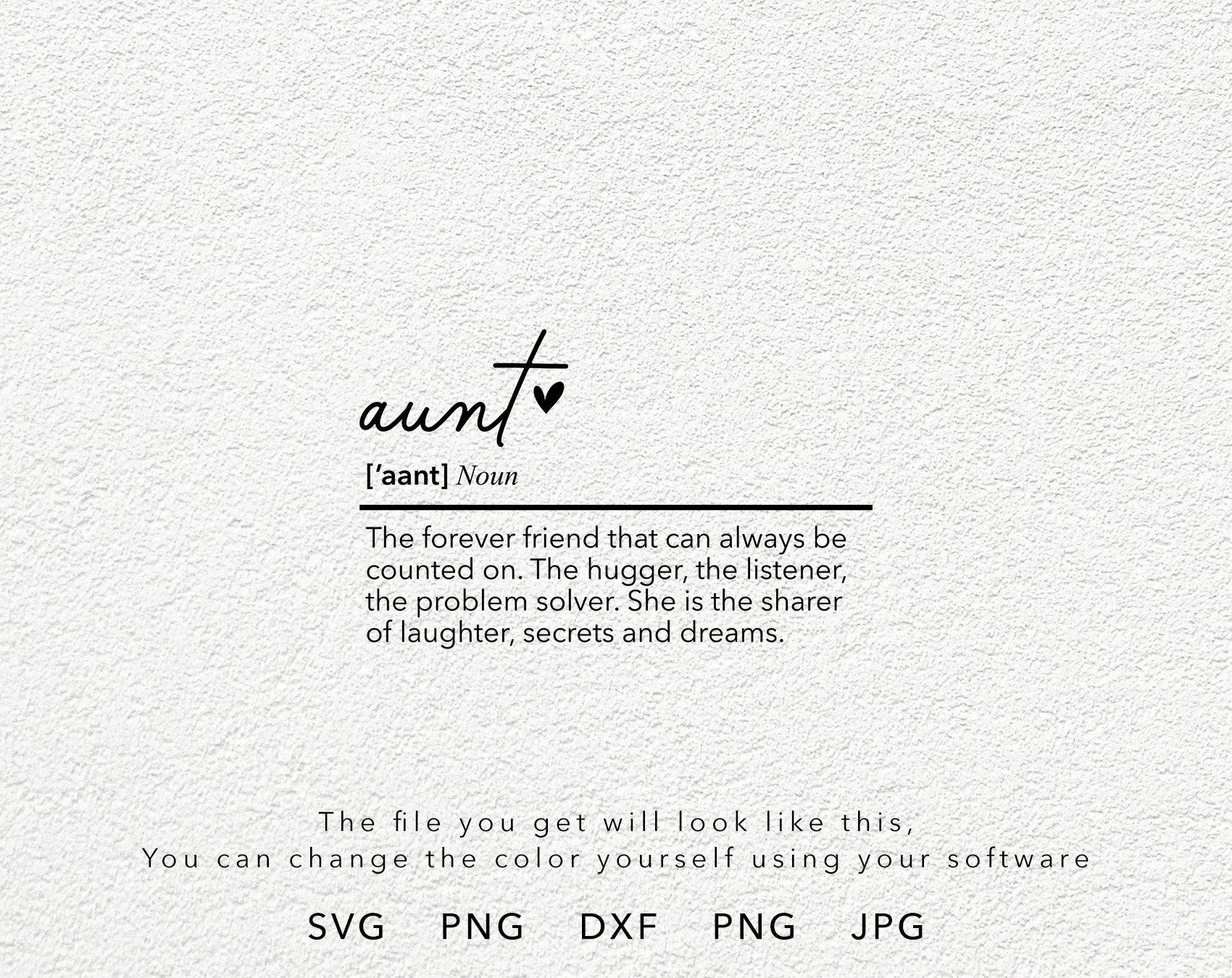 Aunt Definition SVG, DXF, PNG, Jpg, Eps, Funny Aunt Gift Sweatshirt ...