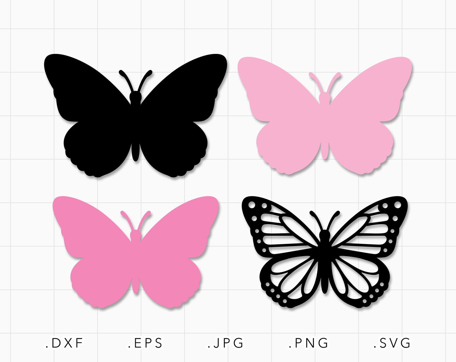 Butterfly SVG, Butterfly DXF Eps, Stacked Butterfly Svg, 3D Butterfly ...