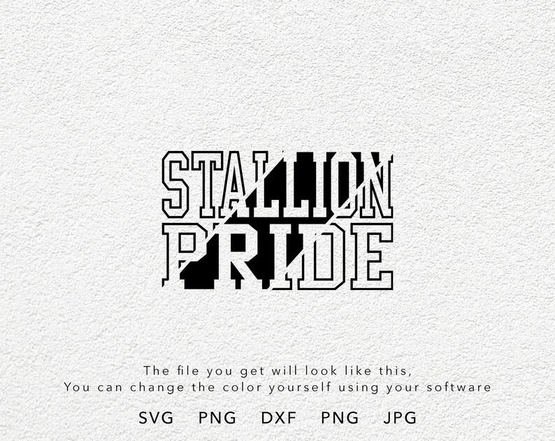Stallion Pride SVG, PNG, Dxf, Jpg, Eps, Stallions Shirt Sublimation ...