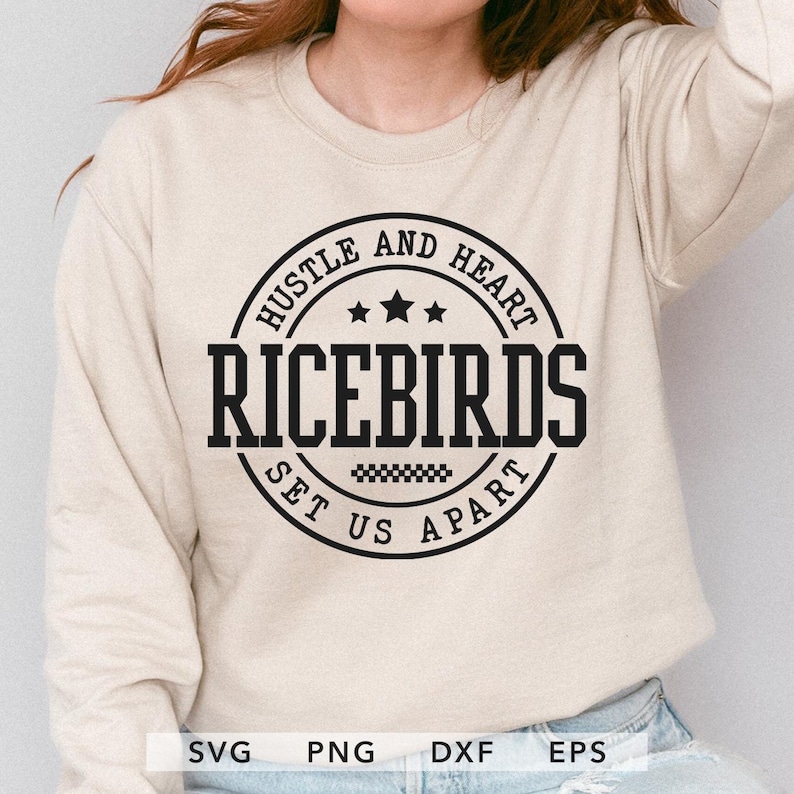 Ricebirds SVG, PNG, Dxf, Eps, Ricebirds Team Spirit Shirt Sublimation ...