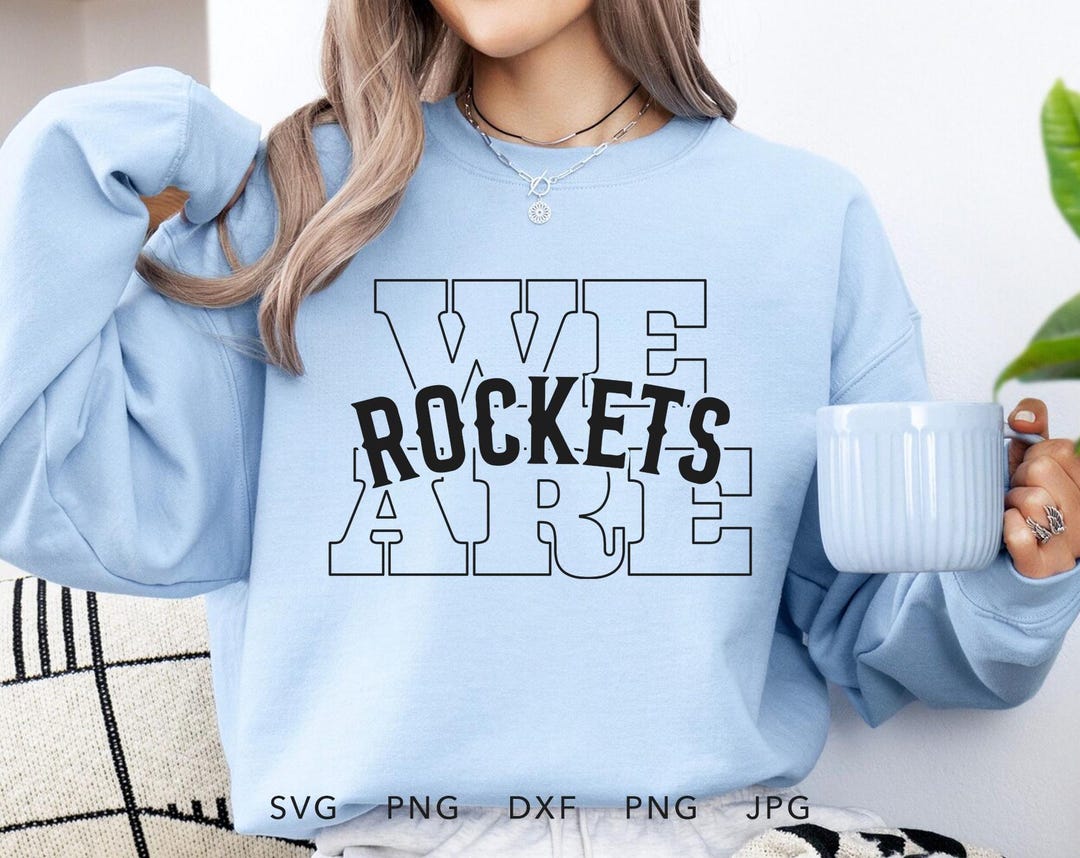 We Are Rockets SVG, PNG, Dxf, Jpg, Eps, Vintage Rockets Game Day ...