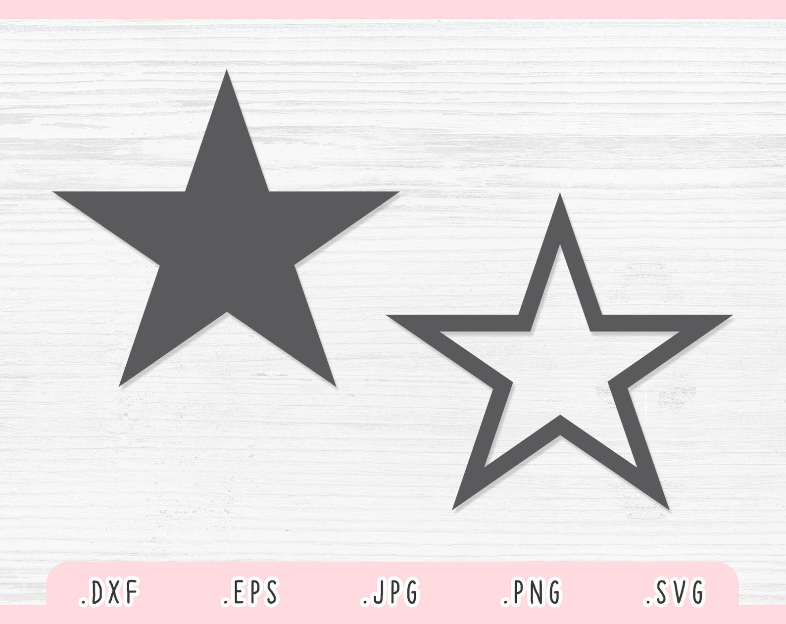 Star SVG Star Clipart Star Vector Star Eps Star DXF Star - Etsy