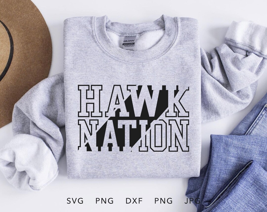 Hawk Nation SVG, PNG, Dxf, Jpg, Eps, Hawks Shirt Sublimation, Hawks ...