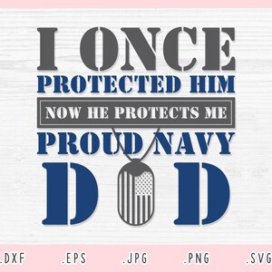 Proud Navy Dad SVG Eps DXF Jpg Png Navy Dad SVG American - Etsy