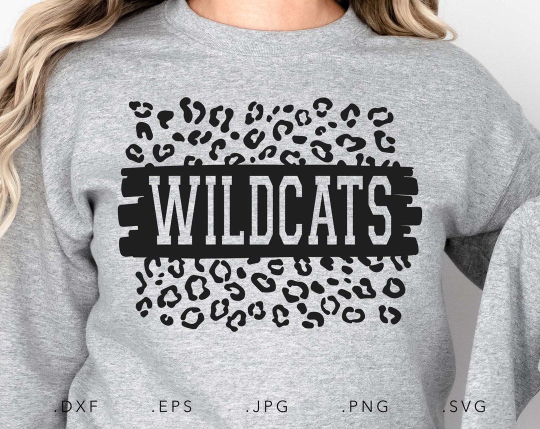 Wildcats SVG, PNG ,dxf, Jpg, Eps, Wildcats Leopard Print Sublimation ...