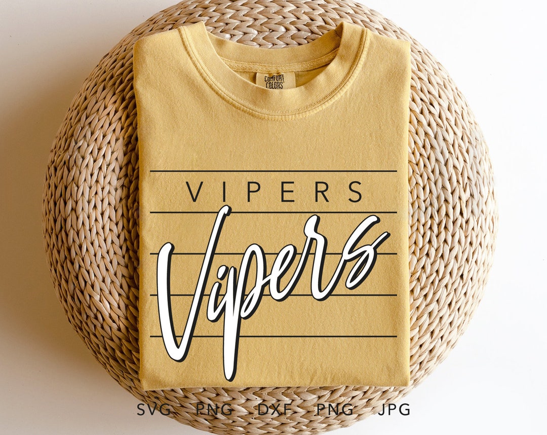 Vipers SVG, PNG, Dxf, Jpg, Eps, Trendy Vipers Sport Shirt Sublimation ...