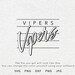 Vipers SVG, PNG, Dxf, Jpg, Eps, Trendy Vipers Sport Shirt Sublimation ...