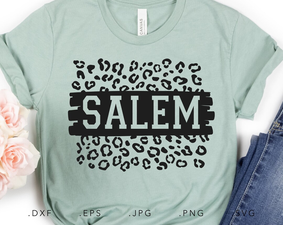 Salem Leopard Print SVG DXF JPG Png Eps Cricut Silhouette Cut File ...