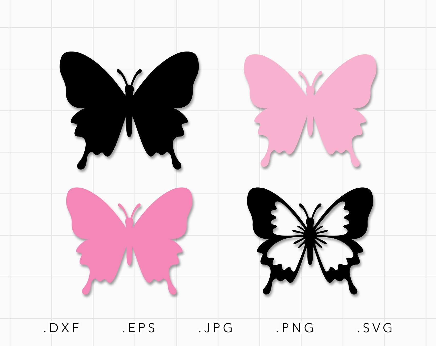 Butterfly SVG, Butterfly DXF Eps, Stacked Butterfly Svg, 3D Butterfly ...