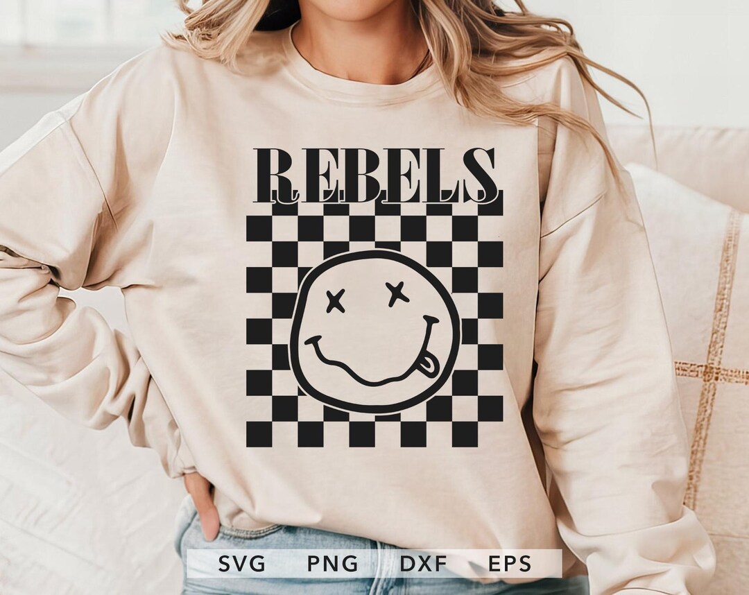Retro Rebels SVG, PNG, Dxf, Eps, Rebels Sport Shirt Sublimation Design ...