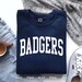 Badgers SVG, PNG ,dxf, Jpg, Eps, Trendy Badgers Arched Varsity Shirt ...