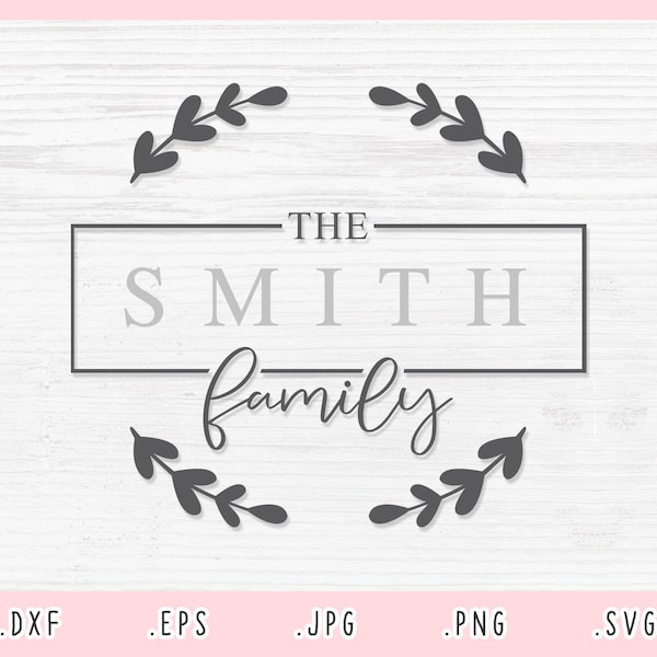 Last Name Svg - Etsy