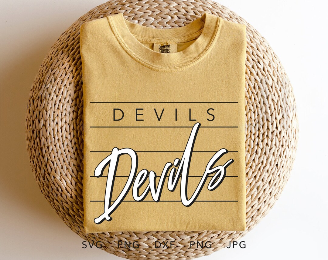 Devils SVG, PNG, Dxf, Jpg, Eps, Trendy Devils Sport Shirt Sublimation ...