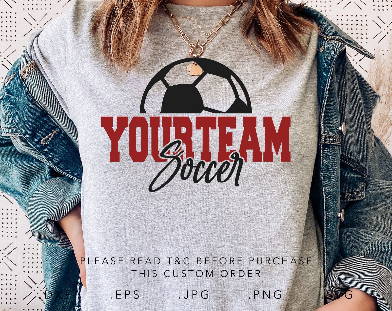 Your Team Soccer SVG Dxf Jpg Png Eps Soccer Team Spirit - Etsy
