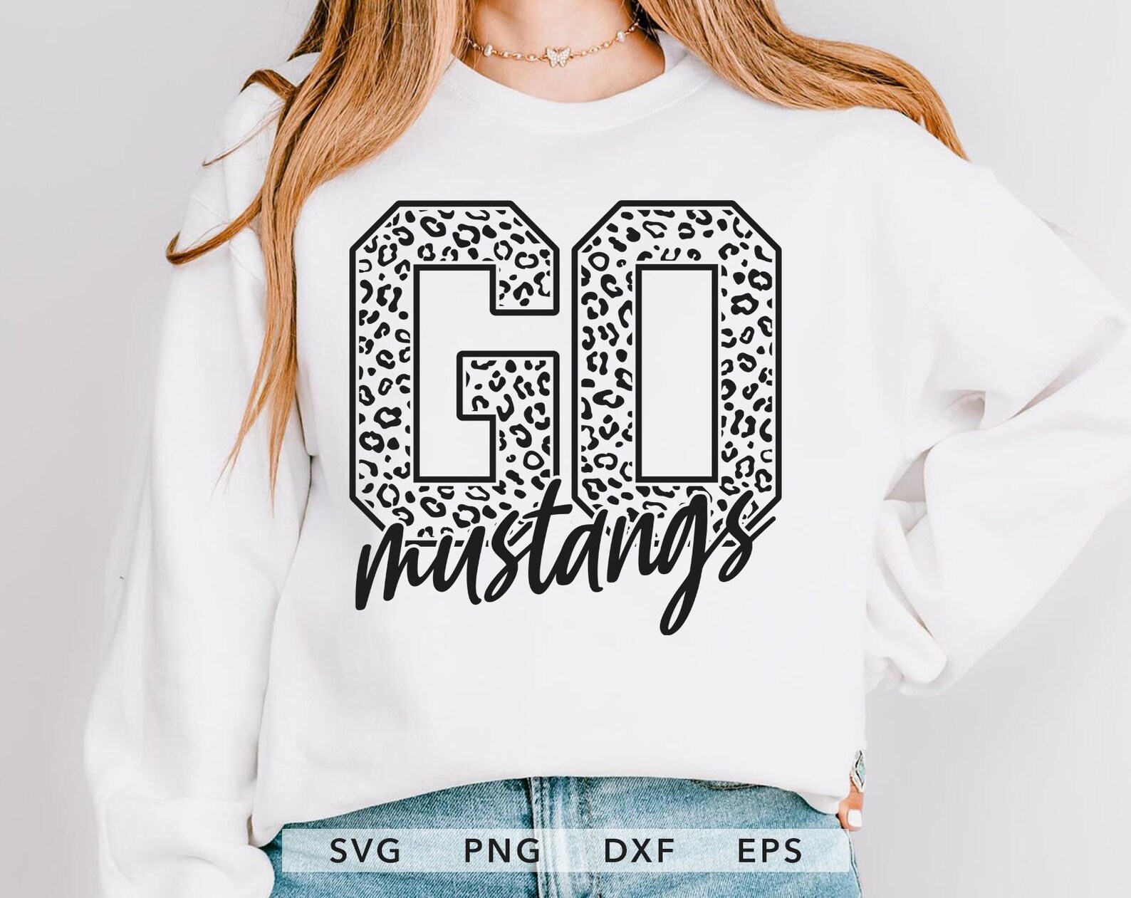 GO Mustangs Svg, Png, Dxf, Eps, Mustangs Leopard Print Sublimation ...