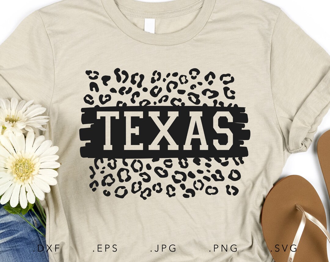 Texas Leopard Print SVG DXF JPG Png Eps Cricut Silhouette Cut File ...
