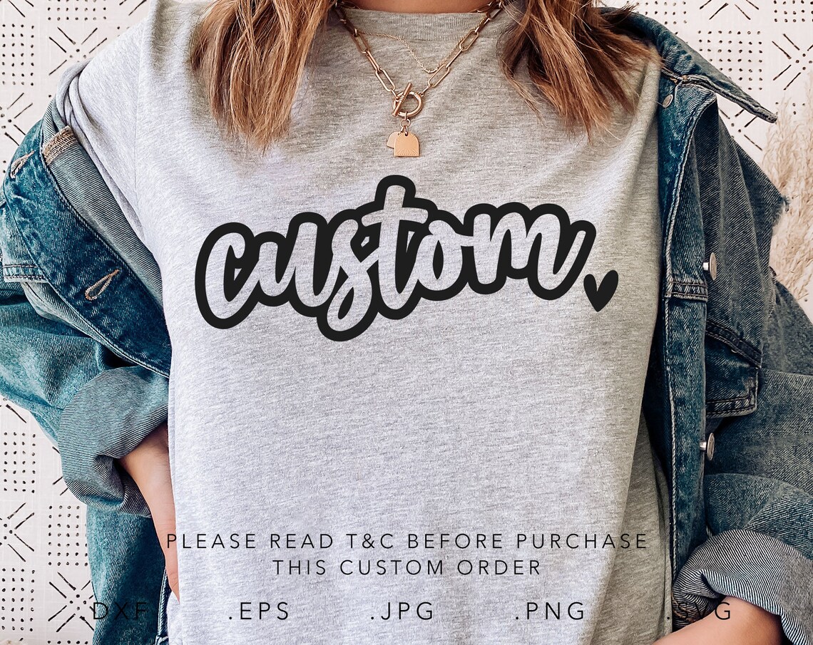 Custom SVG Dxf Jpg Png Eps Custom Name Svg Custom Cut | Etsy