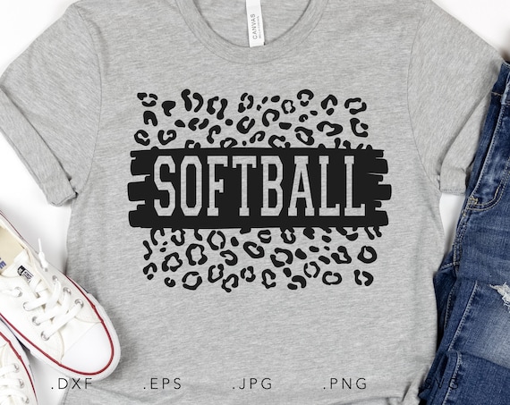 Softball Leopard SVG Dxf Jpg Png Eps Softball Cut File - Etsy
