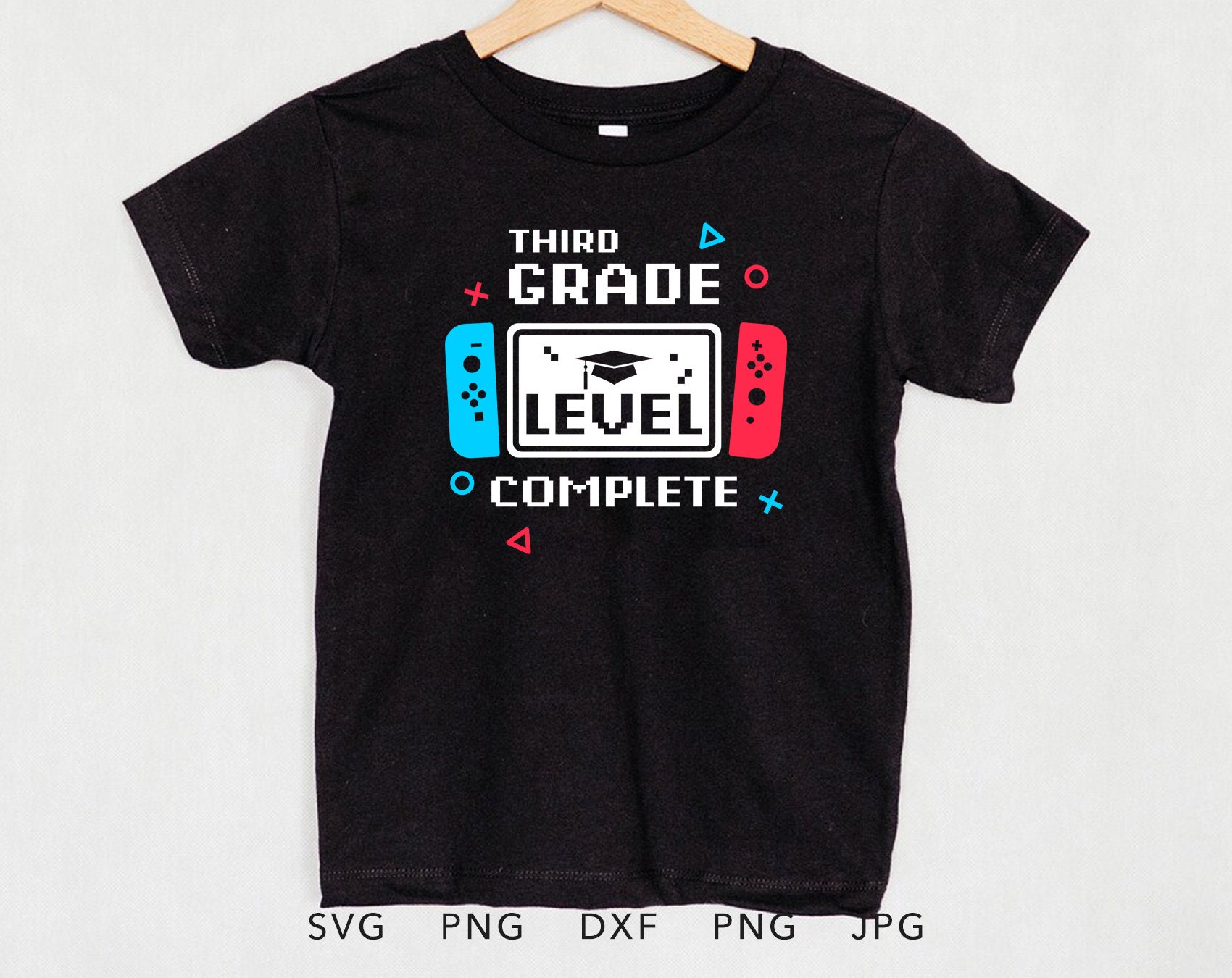 Funny Video Gamer Graduation SVG, PNG, Eps, Dxf, Jpg, 3rd Grade Level ...