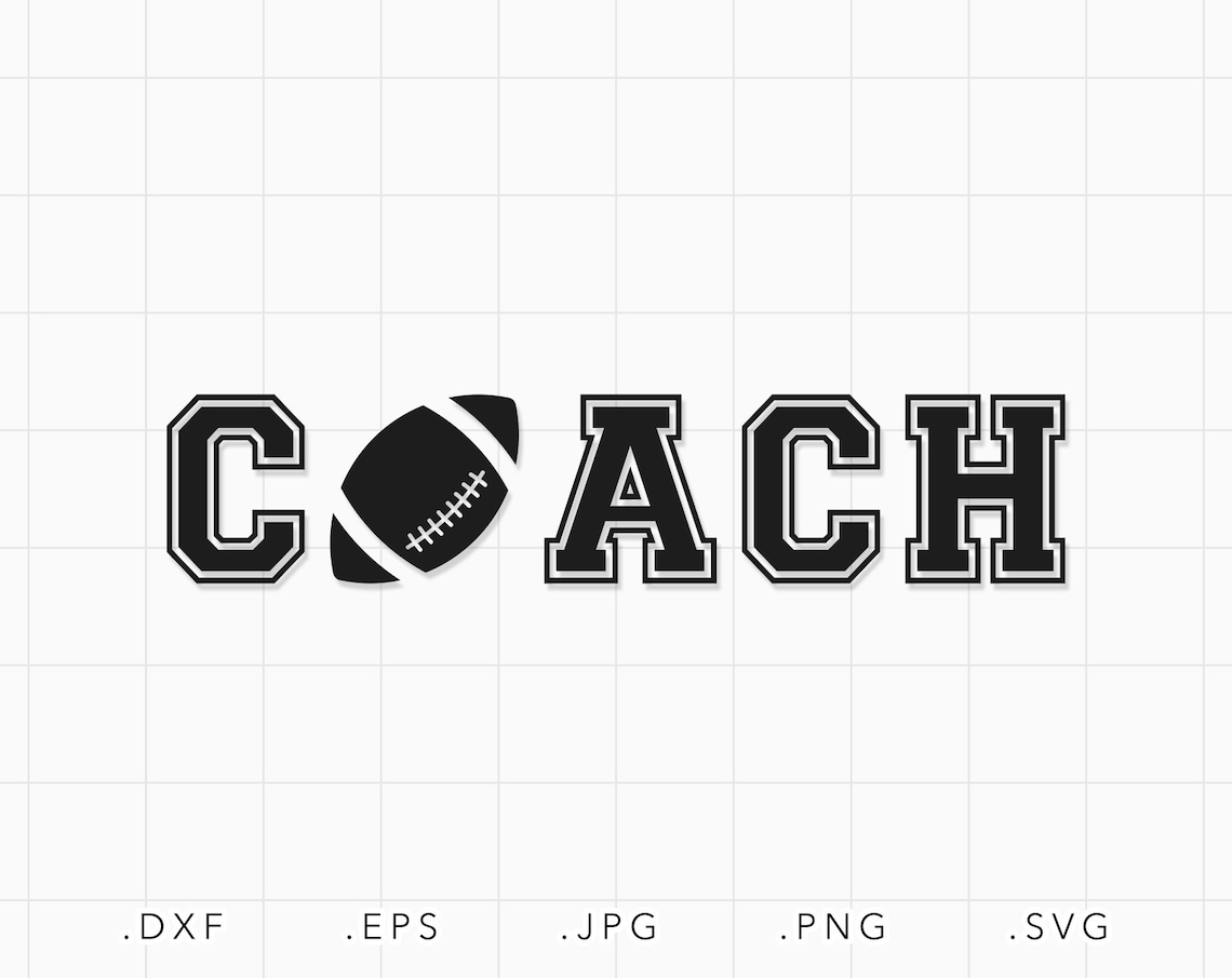 Football Coach SVG, Dxf, Jpg, Png, Eps, Football Coach Cut File Cricut ...