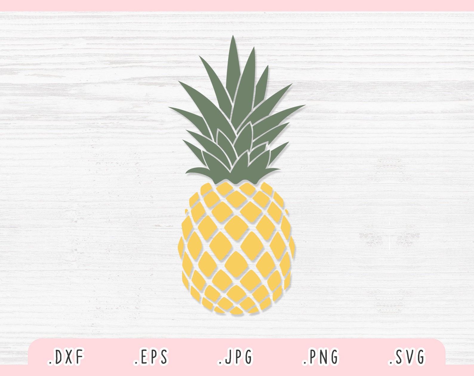 Pineapple SVG Dxf Jpg Png Eps Pineapple Vector Pineapple | Etsy