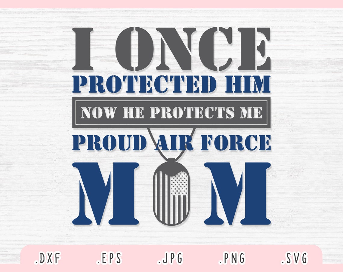 Proud Air Force Mom Svgepsdxfjpg Png Air Force Mom SVG | Etsy