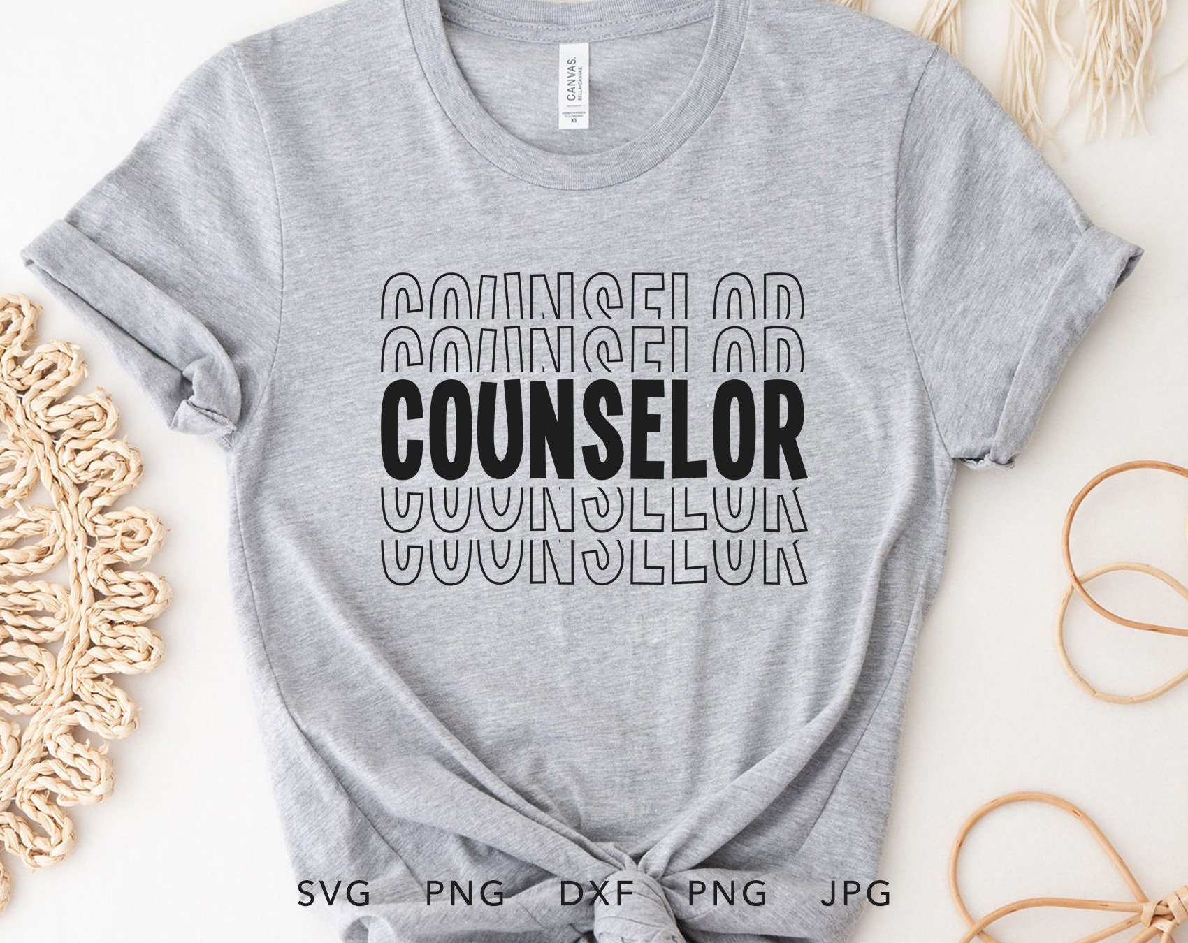 Counselor SVG, DXF, PNG, Jpg, Eps, Trendy Counselor Cricut Silhouette ...