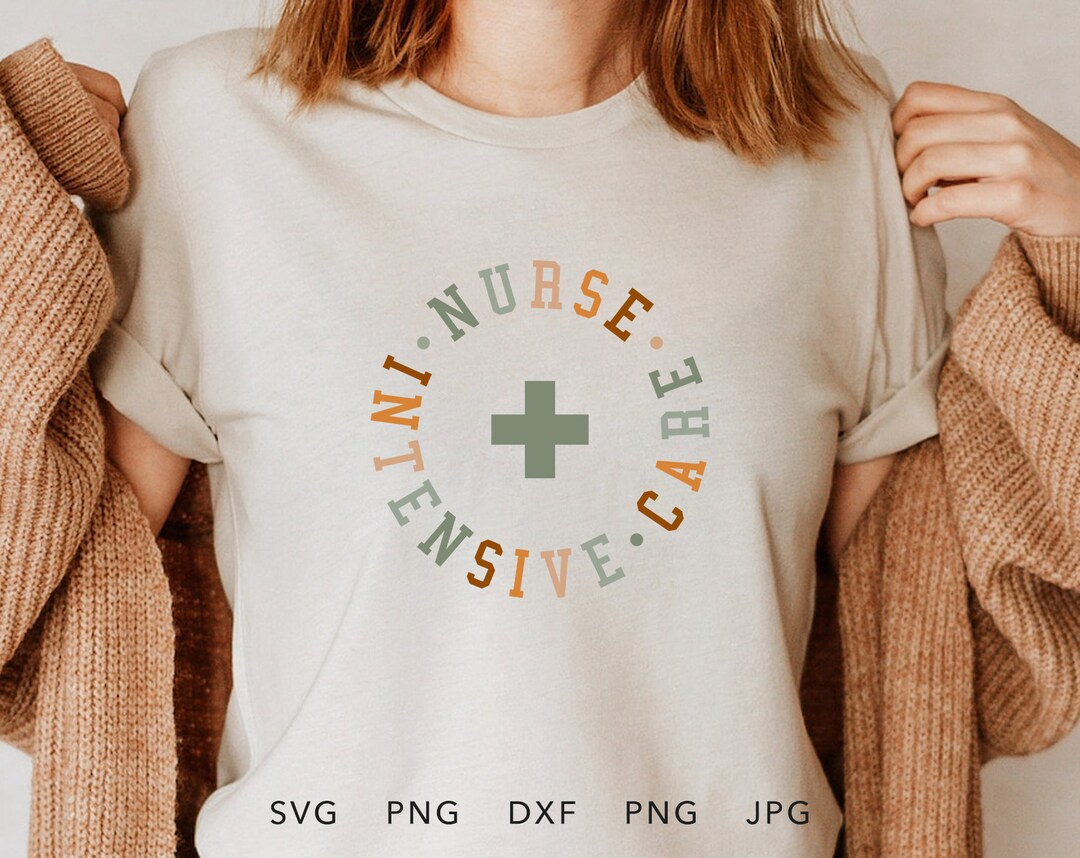 Intensive Care Nurse SVG, DXF, Png, Jpg, Eps, ICU Nurse Graduation Gift ...