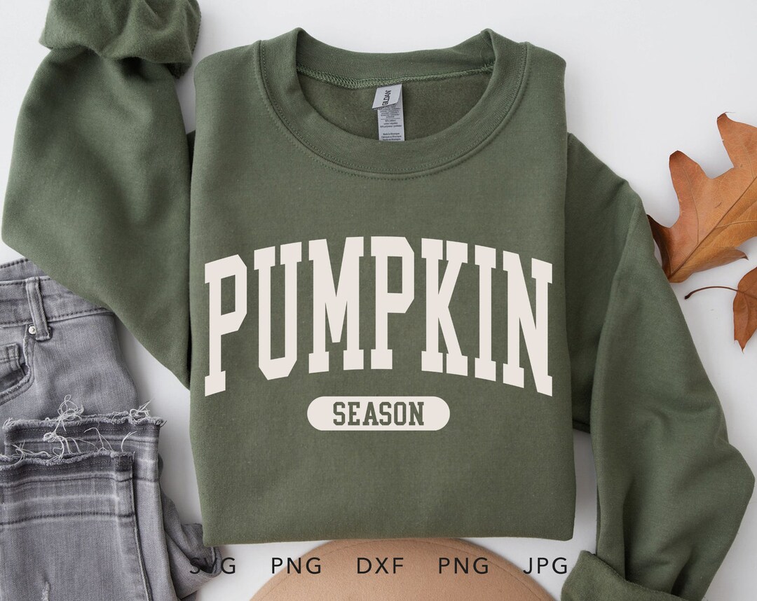 Pumpkin Season SVG, PNG, Dxf, Jpg, Eps, Trendy Pumpkin Season Arched ...