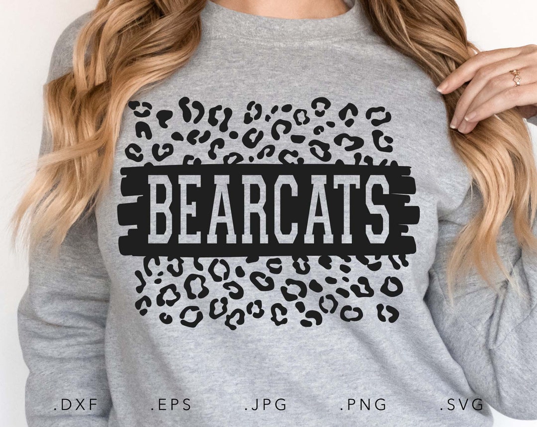 Bearcats SVG, PNG ,dxf, Jpg, Eps, Bearcats Leopard Print Sublimation ...