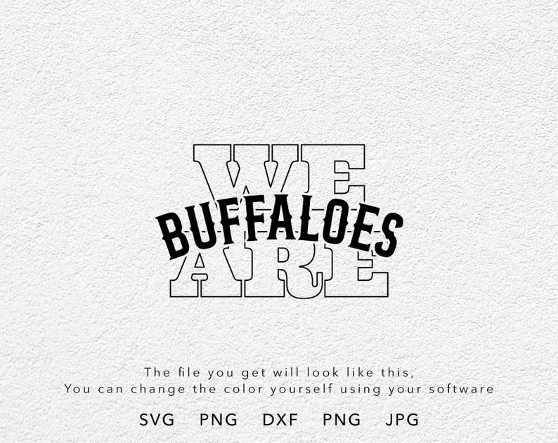 We Are Buffaloes SVG, PNG, Dxf, Jpg, Eps, Vintage Buffaloes Game Day ...