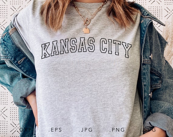 Papercraft Kansas City Arched Varsity Letters SVG DXF JPG Png Eps ...