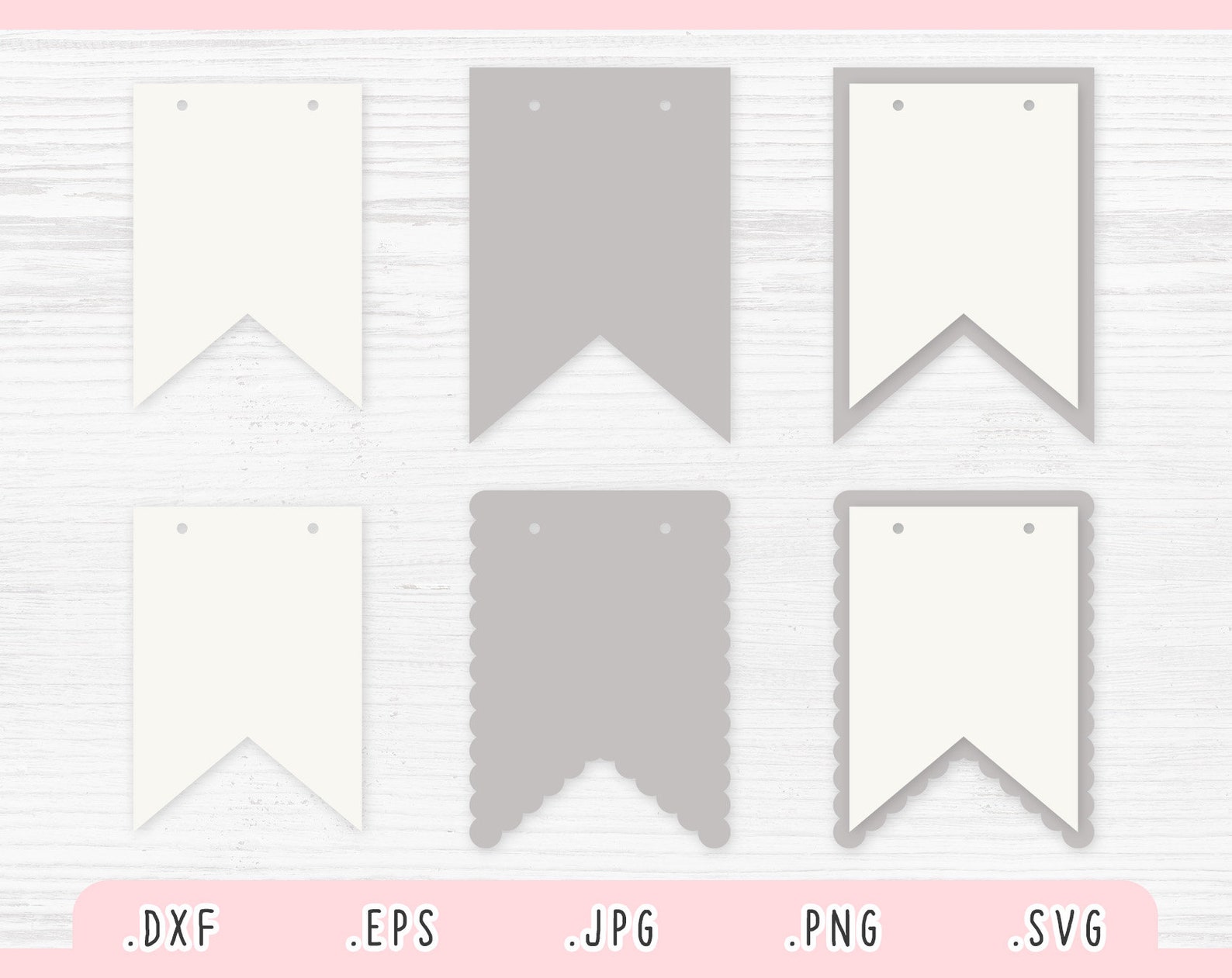 Banner SVG, Wimpel Svg, Wimpel Svg, Bunting Flag Svg, Cut File für ...