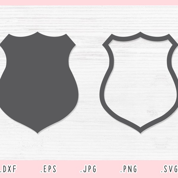 Police Badge Svg - Etsy