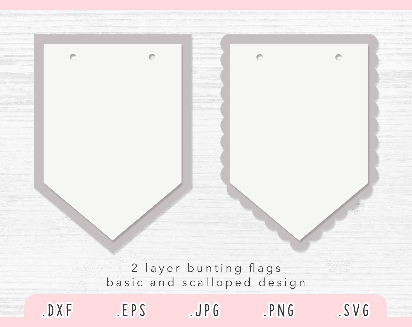 Banners SVG Pennant Svg Bunting Flag Svg Cut File for | Etsy