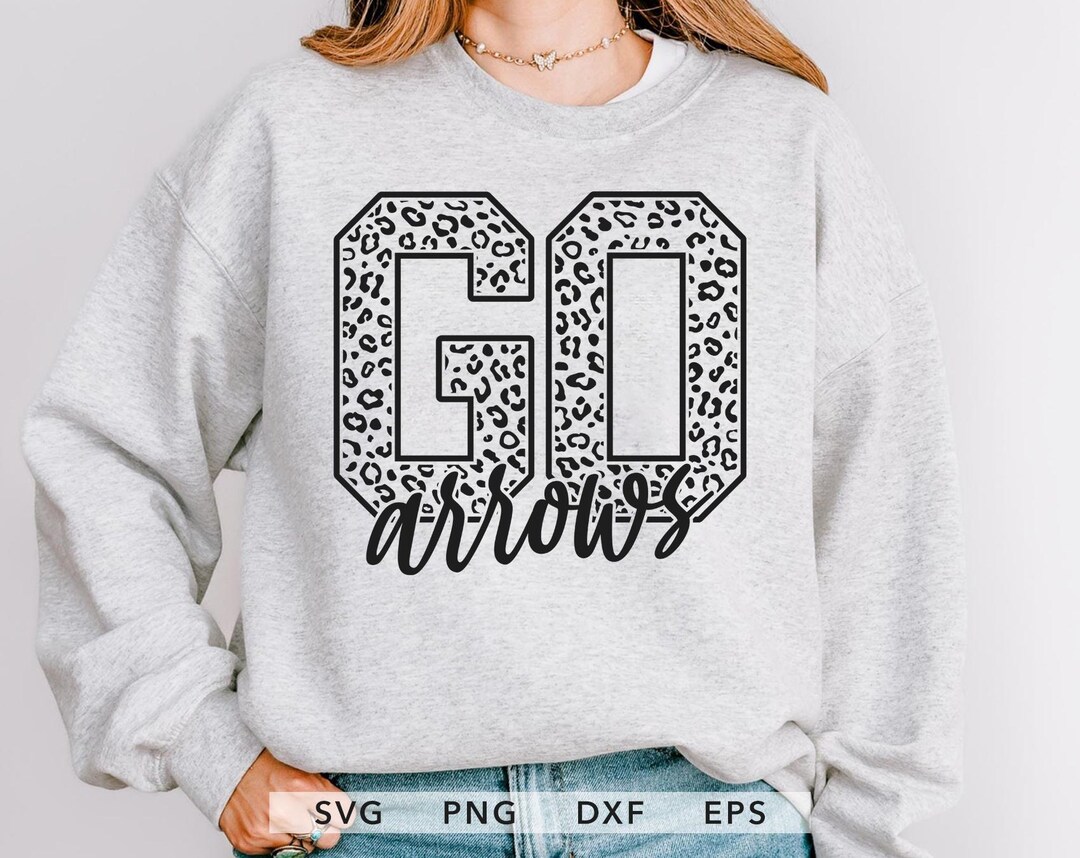 GO Arrows Svg, Png, Dxf, Eps, Arrows Leopard Print Sublimation, Arrows ...