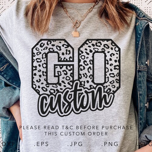 Custom Your Team Leopard SVG Dxf Jpg Png Eps Custom - Etsy