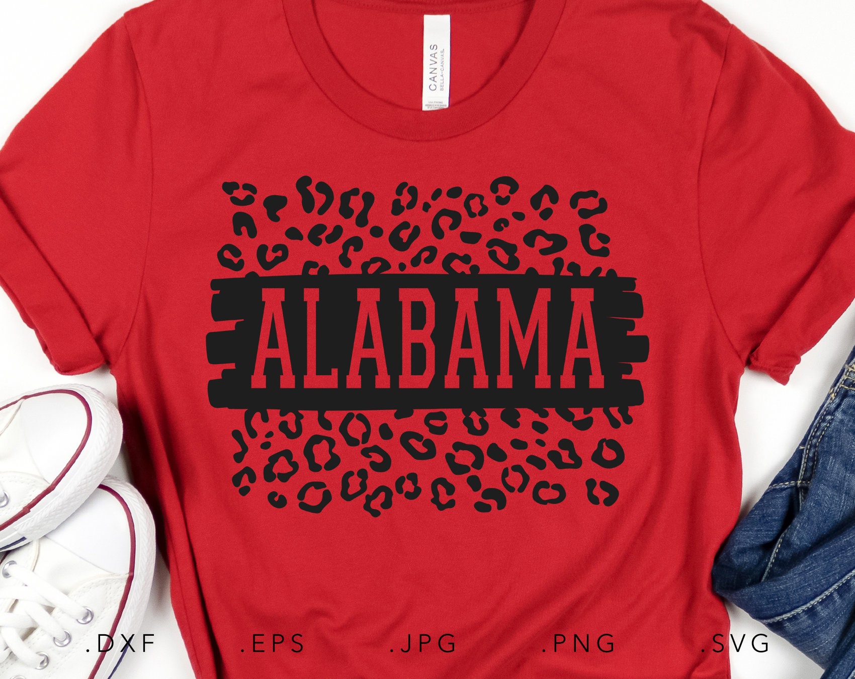 Alabama Leopard Print SVG DXF JPG Png Eps Cricut Silhouette Cut File ...