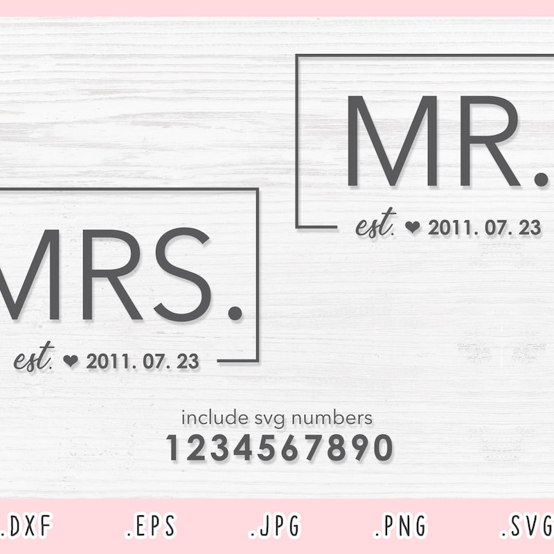 Mr and Mrs Svg - Etsy