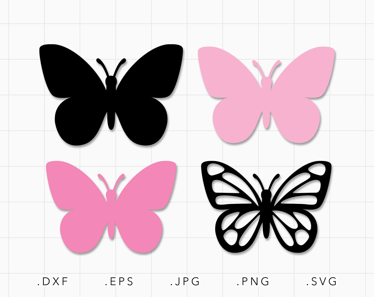 Butterfly SVG, Butterfly DXF Eps, Stacked Butterfly Svg, 3D Butterfly ...