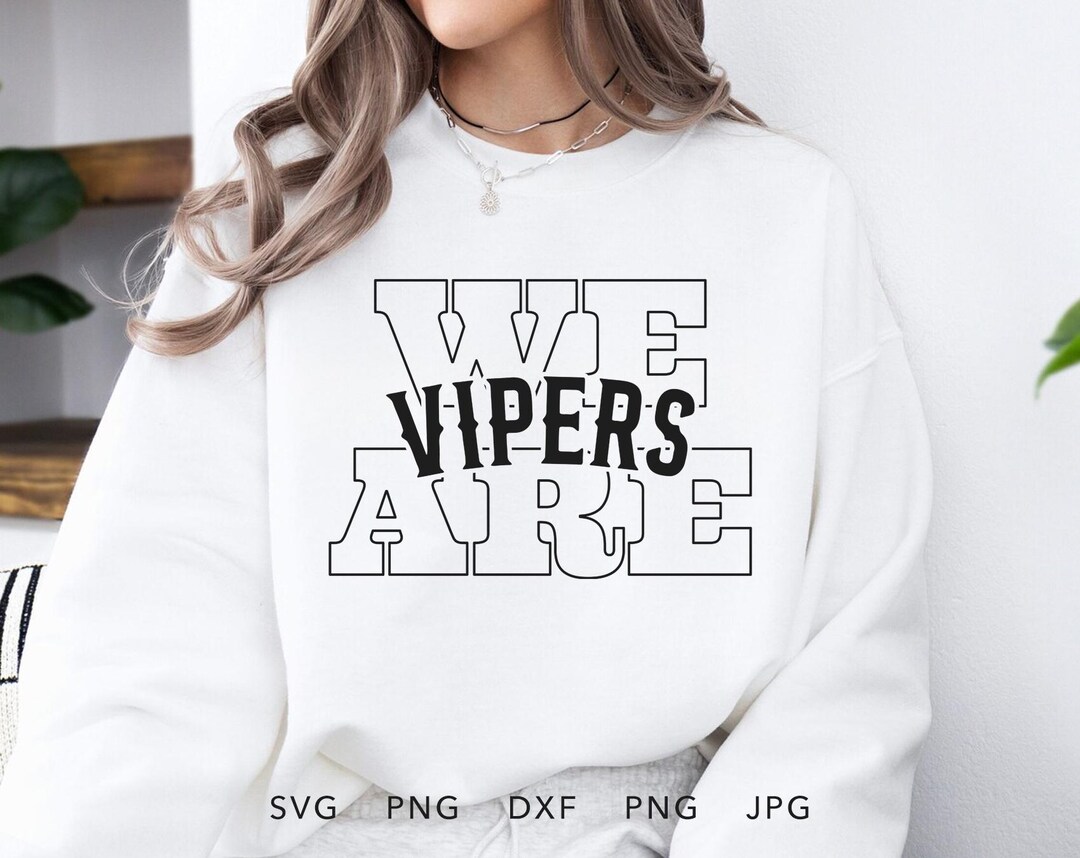 We Are Vipers SVG, PNG, Dxf, Jpg, Eps, Vintage Vipers Game Day ...