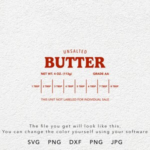 Unsalted Butter SVG, PNG, DXF, Jpg, Eps, Trendy Baking Shirt ...