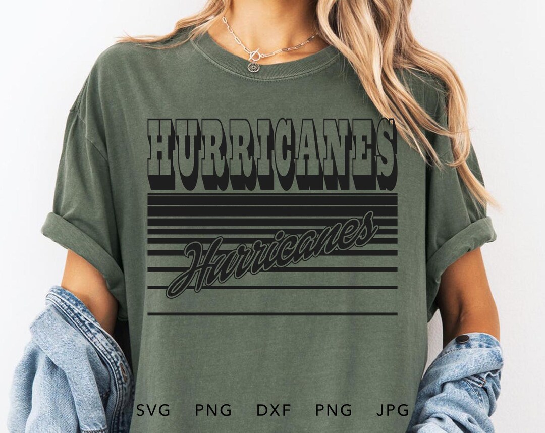 Hurricanes SVG, PNG, Dxf, Jpg, Eps, Retro Hurricanes Game Day ...