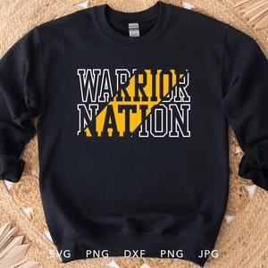 Warrior Nation SVG, PNG, Dxf, Jpg, Eps, Warriors Shirt Sublimation ...