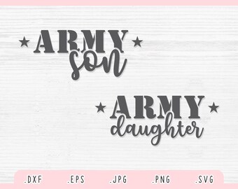 Army Daughter Svg - Etsy