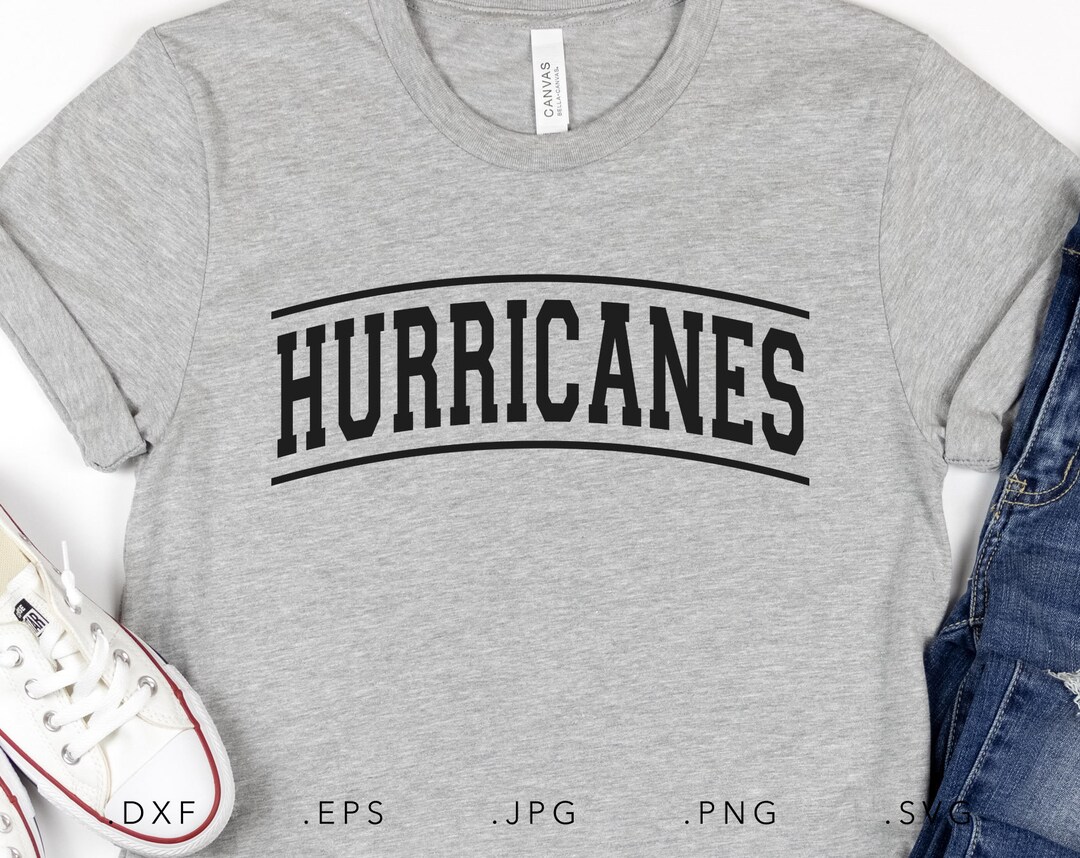 Hurricanes Varsity Arched SVG PNG dxf Jpg Eps Hurricanes - Etsy