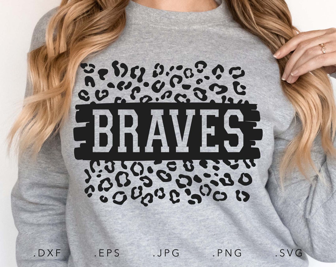 Braves SVG, PNG ,dxf, Jpg, Eps, Braves Leopard Print Sublimation ...
