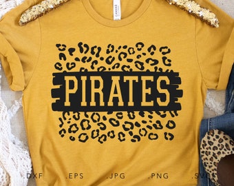 We Are Pirates Leopard Print Mascot PNG Digital File - Etsy
