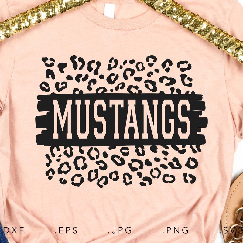 Mustangs Leopard Print - Etsy